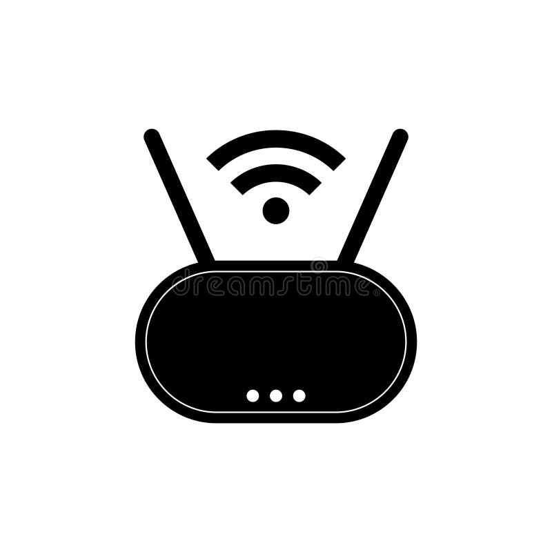 Wi-Fi router icon stock vector. Illustration of mobile - 152634713
