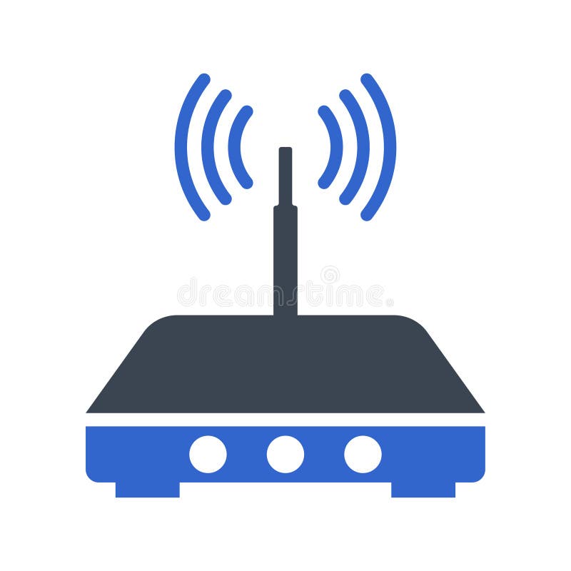 Wi-Fi router icon stock vector. Illustration of wireless - 174843019