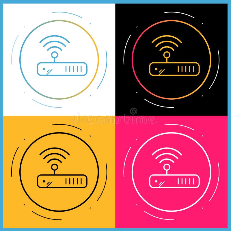Wi-fi router line icon stock vector. Illustration of equipment - 137613383 Wi-fi router line icon stock vector. Illustration of equipment - 137613383