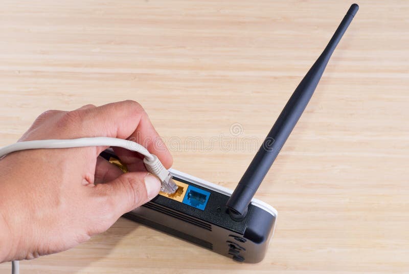 Wi-fi router stock image. Image of router, rj45, antenna - 56241919