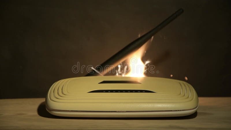 Wi-Fi Router Sparks and Ignites from the Load, Cause of House Fire ...