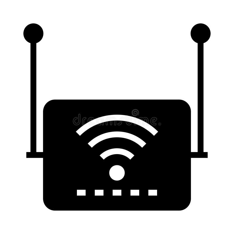 Router Line Icon stock vector. Illustration of connect - 86147021