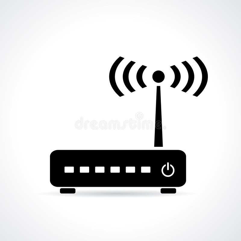 Wi-fi router stock vector. Illustration of point, isolated - 53215536