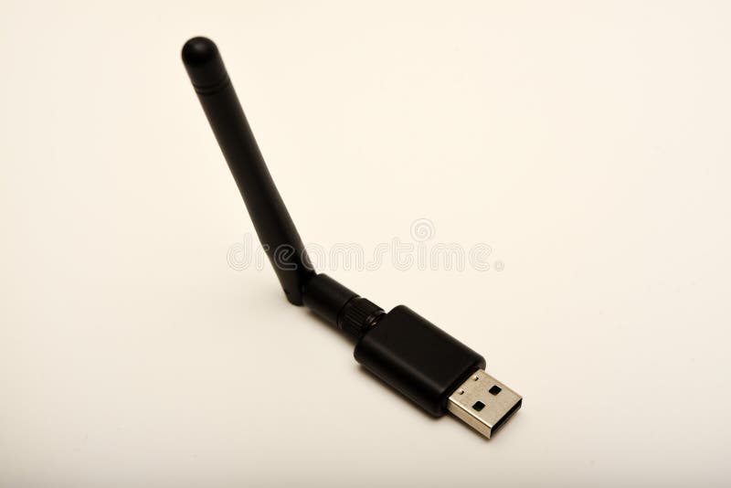 Wi Fi Router White Background Usb Bluetooth Adapter Pc Stock Photos ...