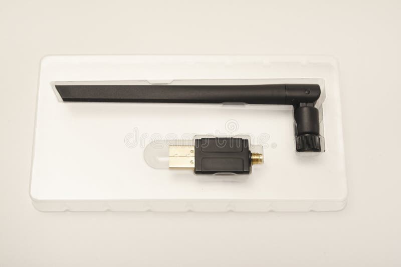 Wi Fi Router White Background Usb Bluetooth Adapter Pc Stock Photos ...