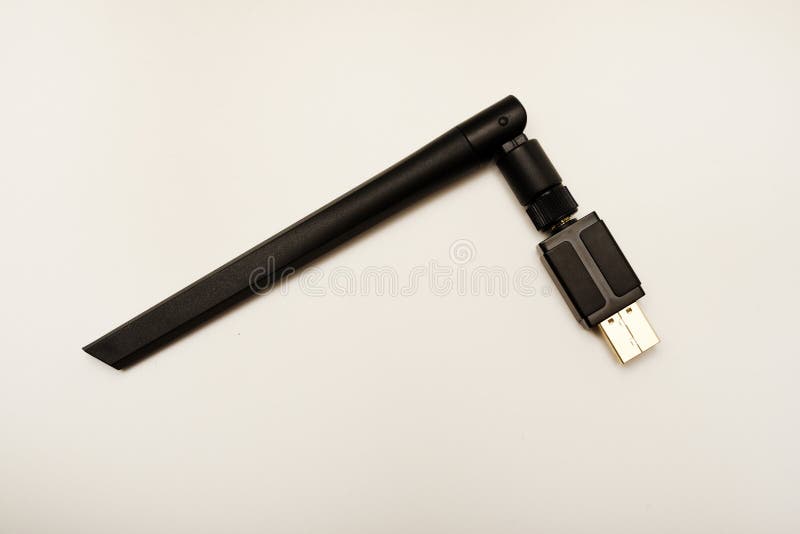 Wi Fi Router White Background Usb Bluetooth Adapter Pc Stock Photos ...