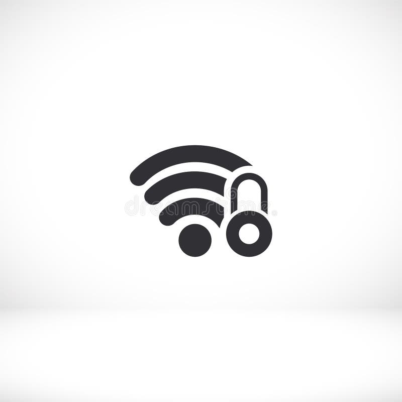 Wi-Fi Security, Wi-Fi Icon is Locked. Wi-Fi Under the Lock. the Best ...