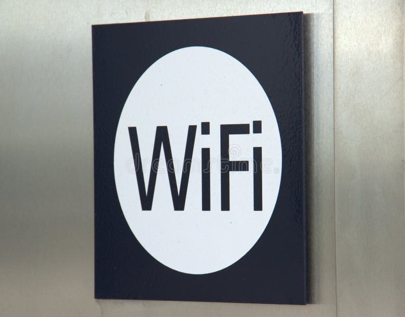 Wi-Fi sign stock image. Image of building, technological - 26163093