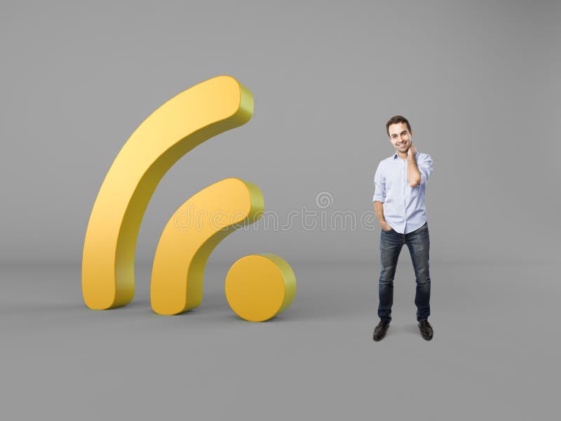 Wi-fi sign stock image. Image of wifi, people, electronic - 32552961