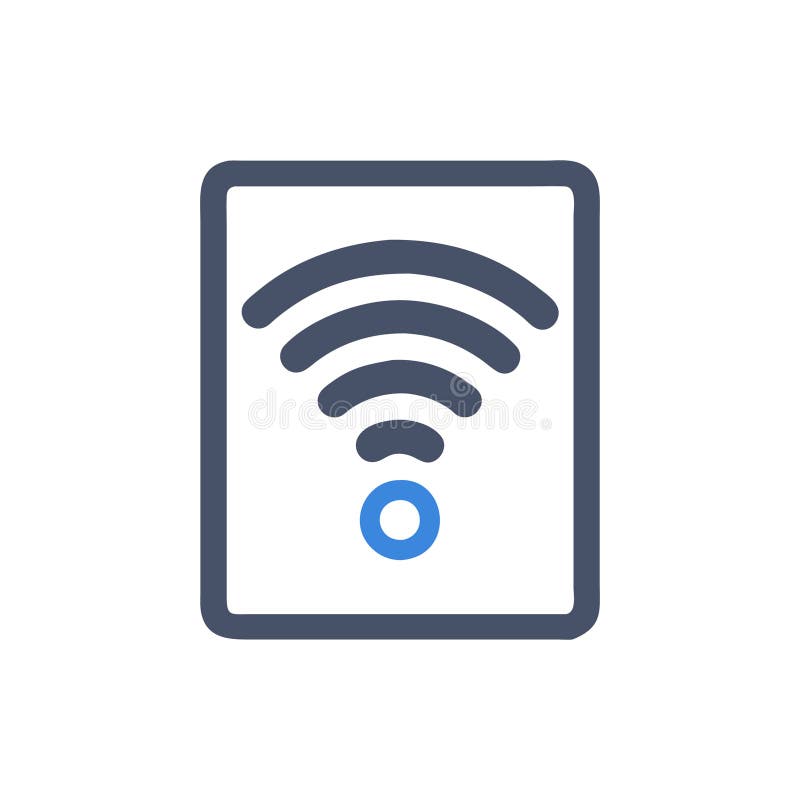 Wi-Fi Signal Icon for Connectivity Stock Illustration - Illustration of ...