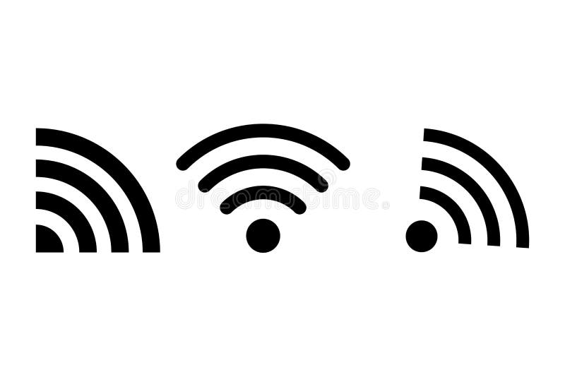 Wi-fi Signal Set. Computer Technology. Internet Network. Digital ...