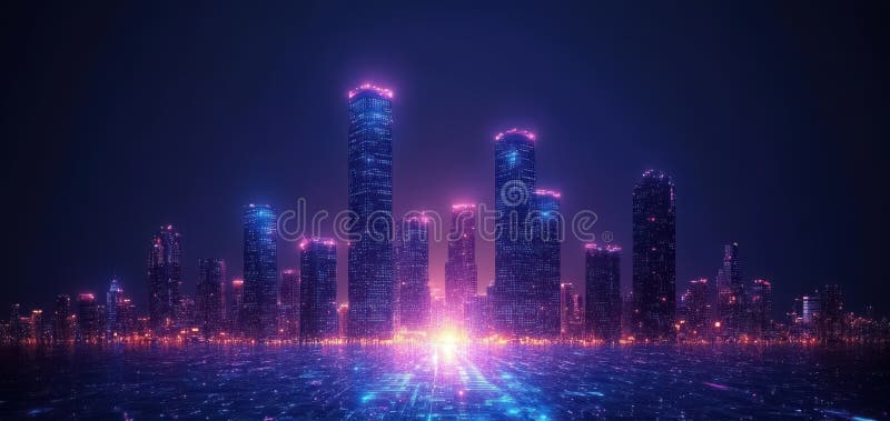 Wi-Fi Smart City or Network, Building Automation with Computer Board ...