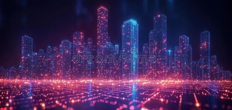 Wi-Fi Smart City or Network, Building Automation with Computer Board ...