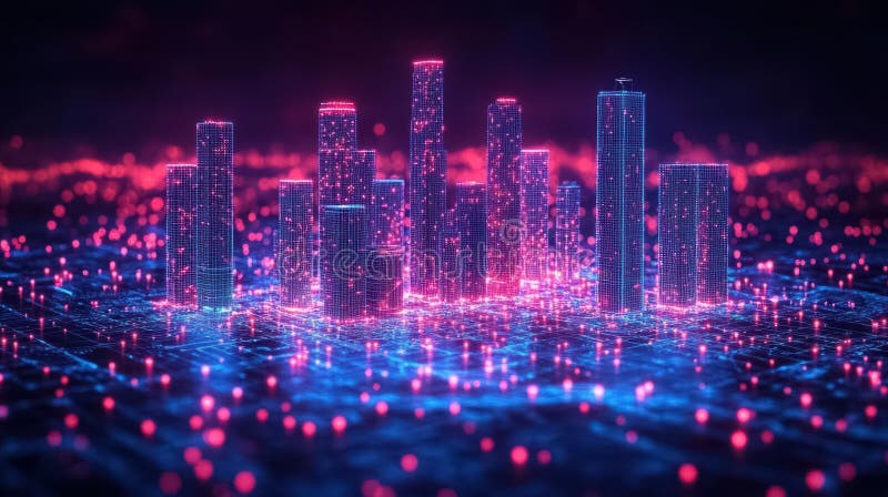 Wi-Fi Smart City or Network, Building Automation with Computer Board ...