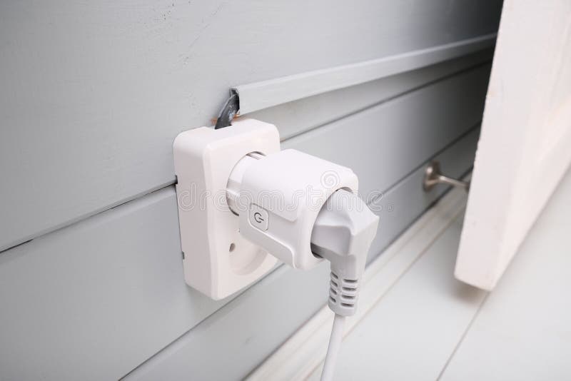 Wi-fi Smart Socket on the Wall in a Smart Home, Controlling Electricity ... Wi-fi Smart Socket on the Wall in a Smart Home, Controlling Electricity ...