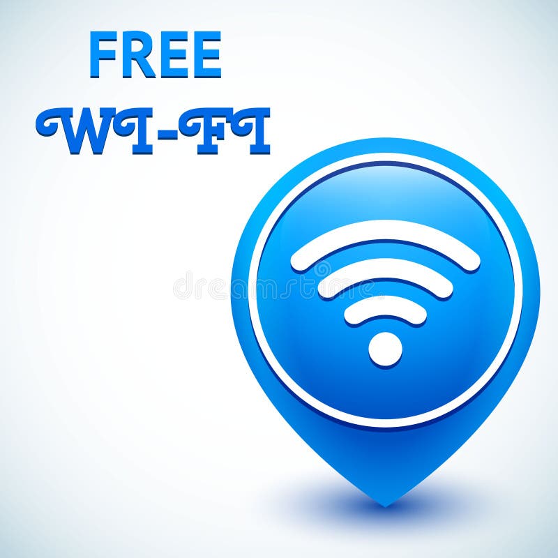 Wi-Fi Symbol on Awesome with Text Stock Illustration - Illustration of ...