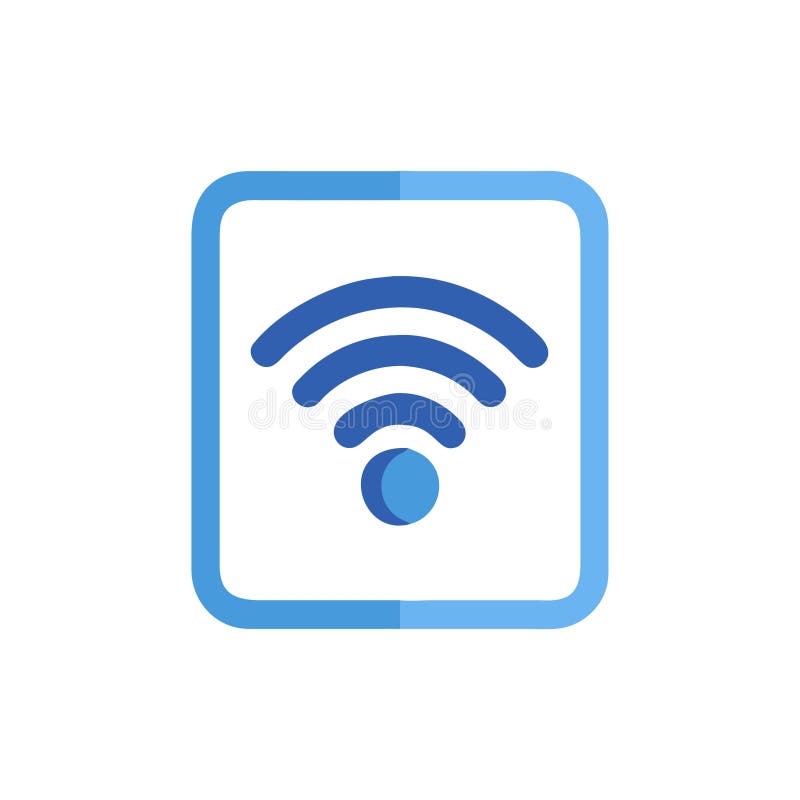 Wi-Fi Symbol Icon for Connectivity Stock Photo - Illustration of ...