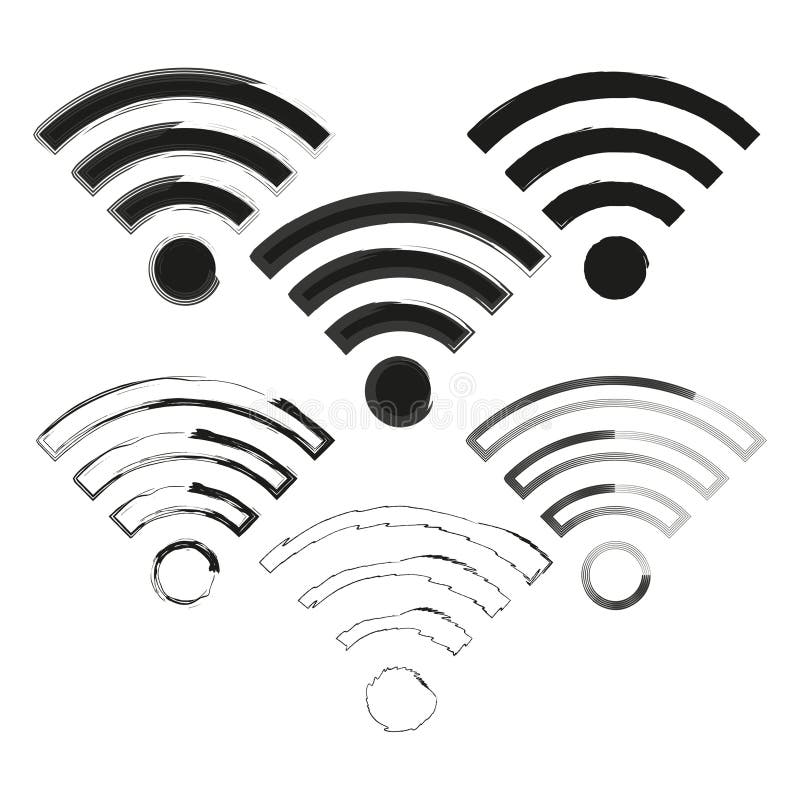 Vector Set of Wireless Router Stock Vector - Illustration of cartoon ...