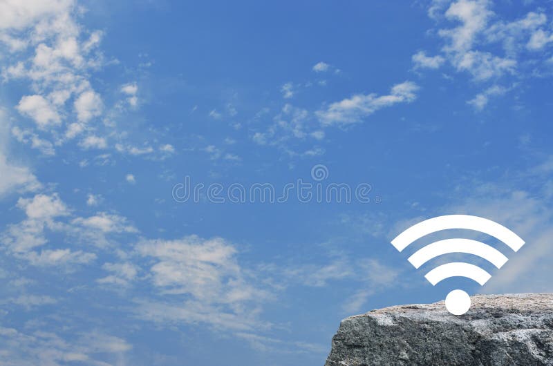 Wi-fi Technology and Internet Online Concept Stock Image - Image of ...