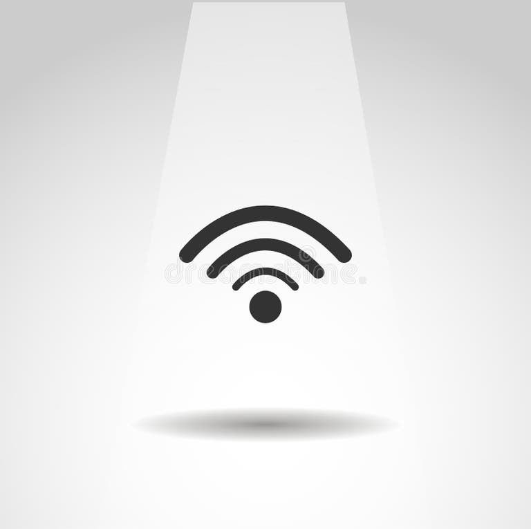 Wi Fi Vector Sign Wi Fi Simple Icon Stock Vector - Illustration of ...
