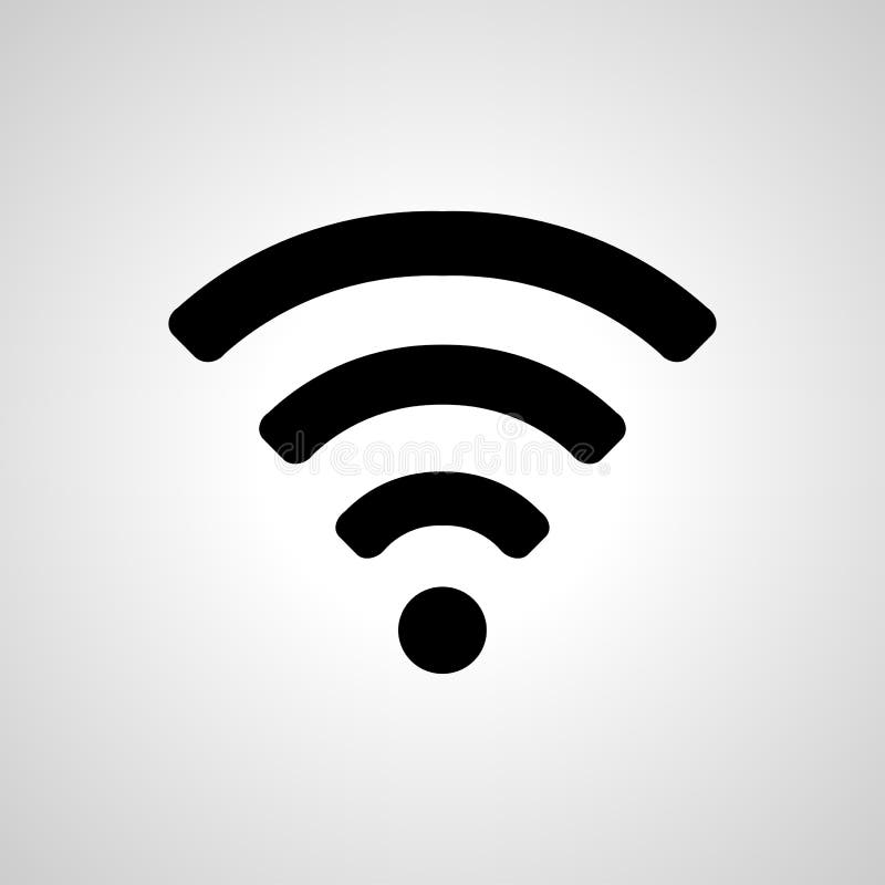 Wi-Fi Vector Simple Icon. Wi Fi Isolated Icon Stock Illustration ...