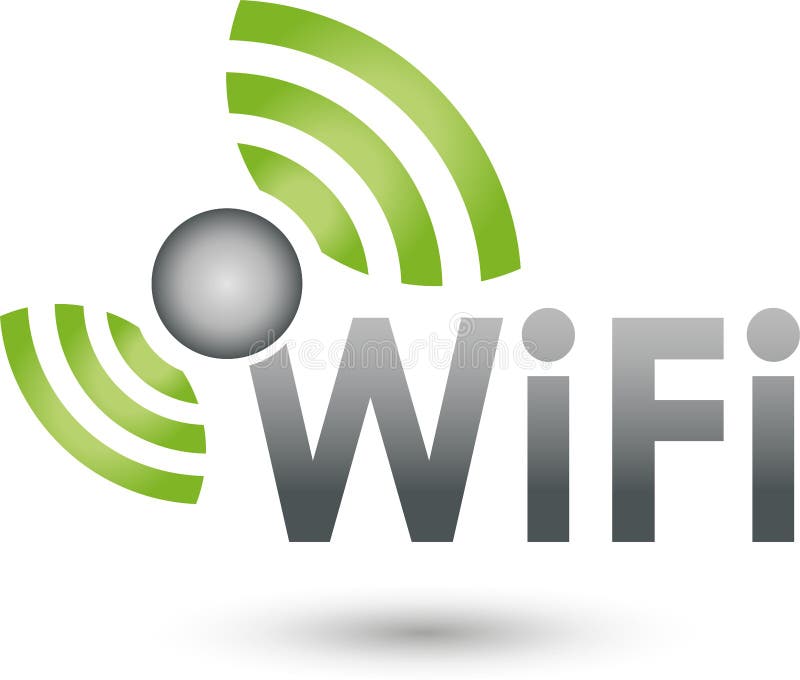 Wi-Fi and Waves, Internet and Wi-Fi Logo Stock Vector - Illustration of ...