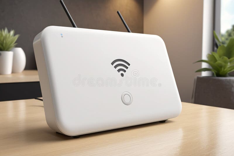 Wi-fi Wireles Device at Home Stock Illustration - Illustration of ...