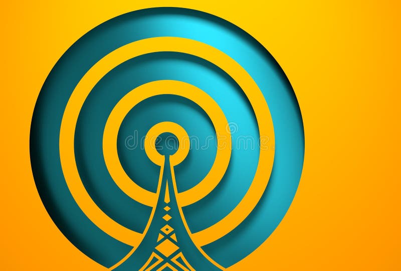 Wi Fi Wireless Network Symbol Stock Illustration - Illustration of ...