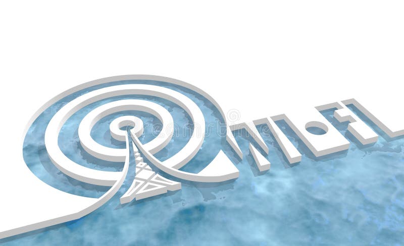 Wi Fi Wireless Network Symbol Stock Illustration - Illustration of ...