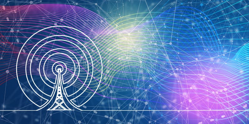 Wi Fi Wireless Network Thin Line Symbol Stock Illustration ...