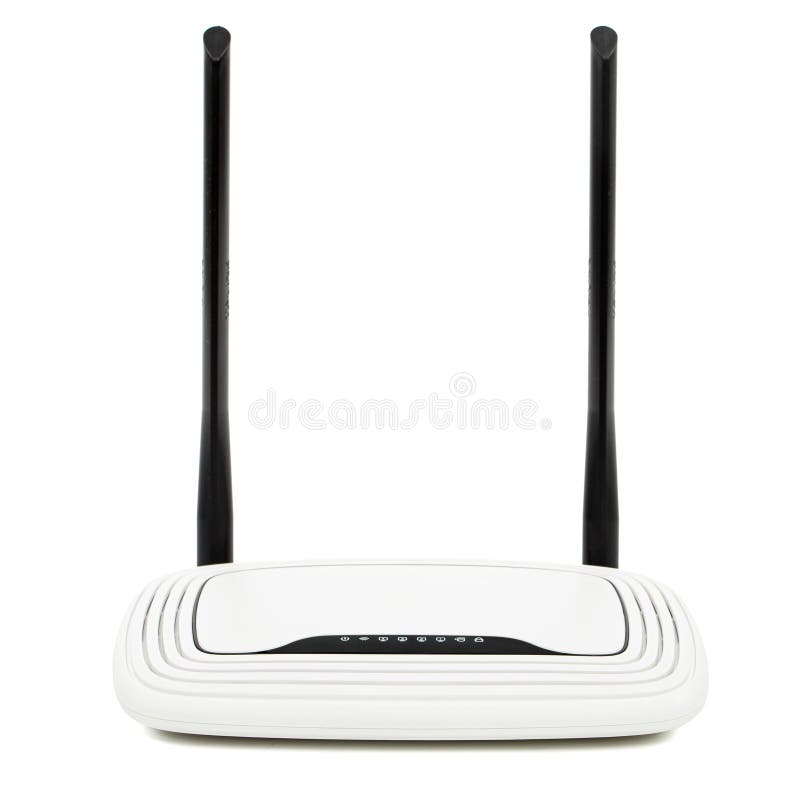 WI-FI Wireless Router, Wireless Data Technology, Isolated on White ...