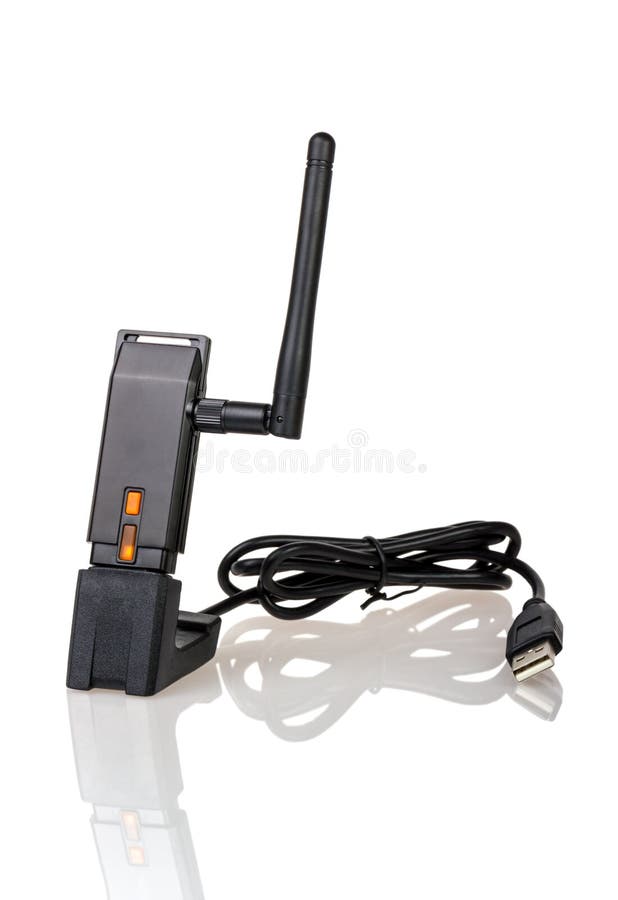 Wi-Fi Wireless USB Adapter stock photo. Image of mobility - 31392818