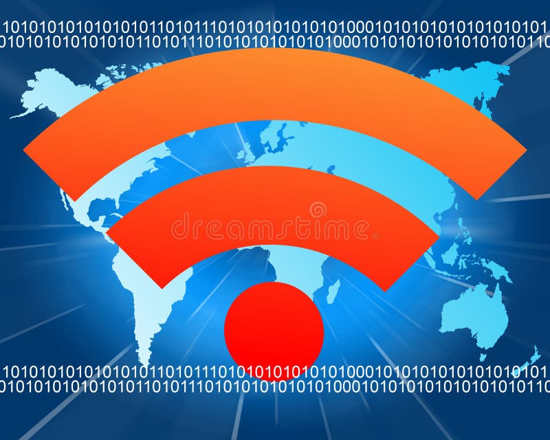 Wi-fi in the World stock illustration. Illustration of public - 31738964