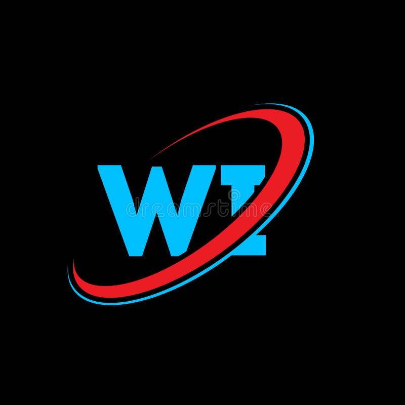 WI W I Letter Logo Design. Initial Letter WI Linked Circle Uppercase ...