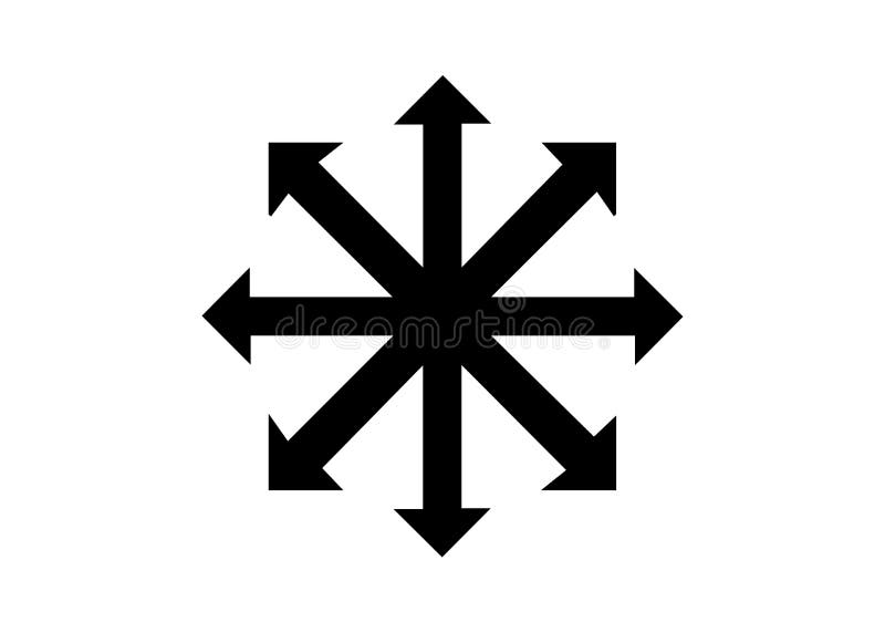 Symbol of Chaos stock illustration. Illustration of cult - 227543332
