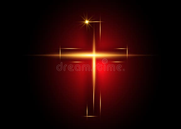 Christian Cross Lights Stock Illustrations – 520 Christian Cross Lights ...