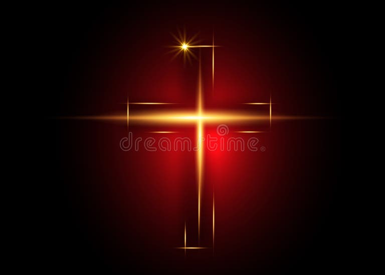 Christian Cross Lights Stock Illustrations – 520 Christian Cross Lights ...