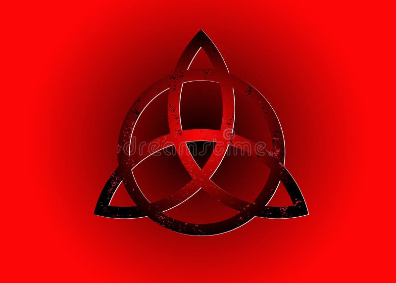 Triquetra Logo, Trinity Knot, Wiccan Symbol for Protection. 3D Vector ...