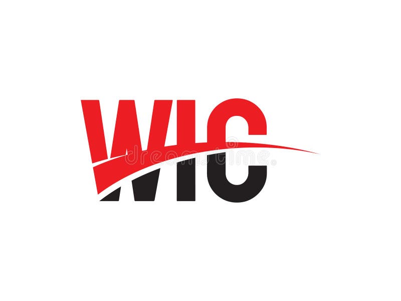 WIC Letter Initial Logo Design Vector Illustration Stock Vector ...