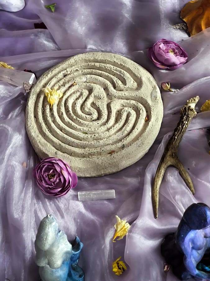 Altar of celebration stock image. Image of runes, prophecy - 344478591