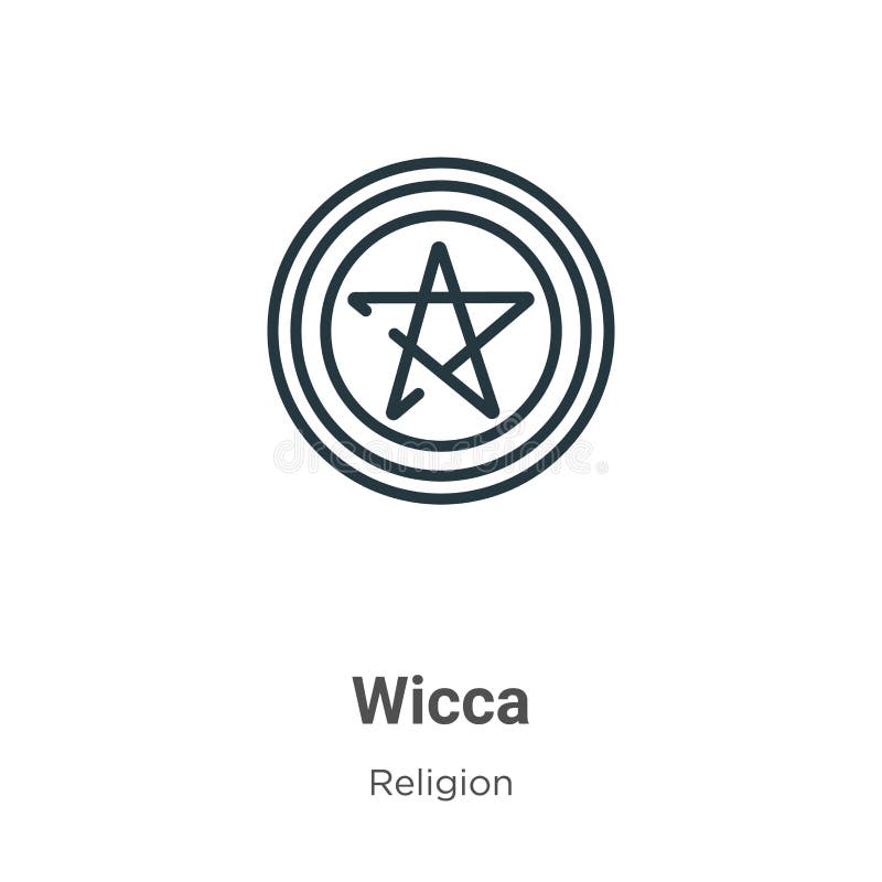 Wicca Icon in Filled, Thin Line, Outline and Stroke Style. Vector ...