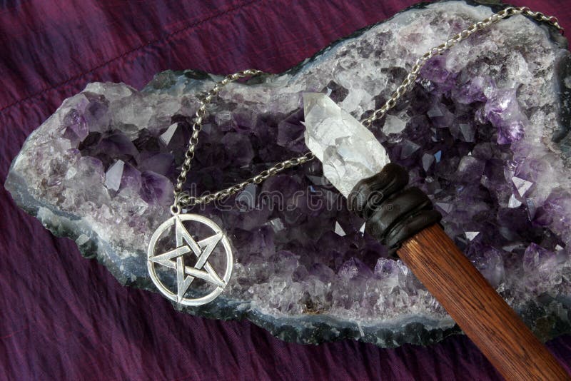 Wiccan Objects stock image. Image of spiritual, pentacle - 3634969