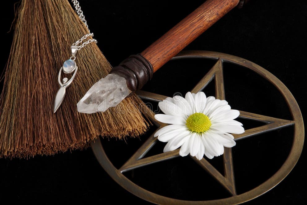 Wiccan Objects stock image. Image of wand, spell, goddess - 4658279