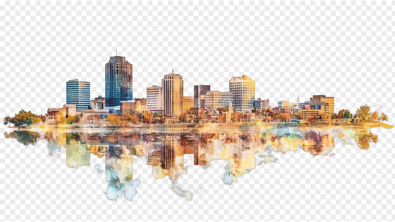 Wichita city skyline stock photo. Illustration of modern - 341536718