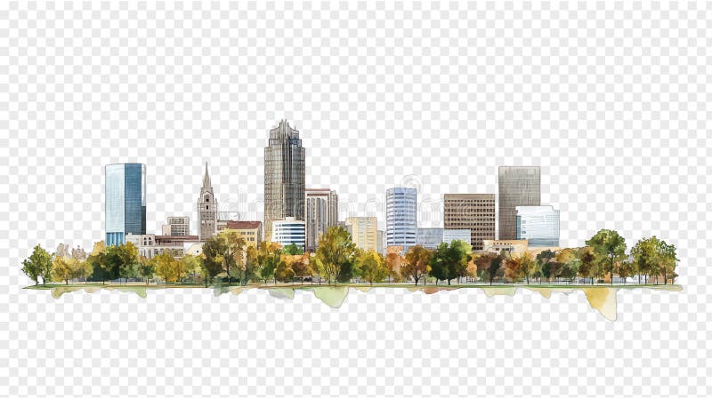 Wichita city skyline stock image. Illustration of skyscraper - 341536727