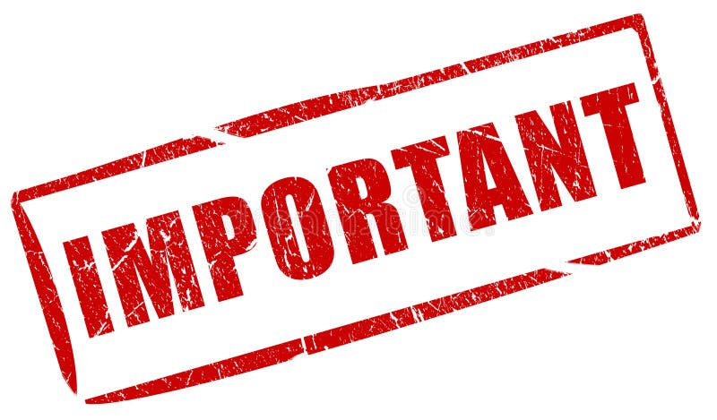 Wichtiger Stempel stock abbildung. Illustration von achtung - 13622174