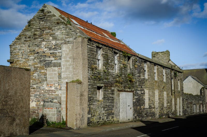 Wick building stock image. Image of scotland, ruined - 78609511