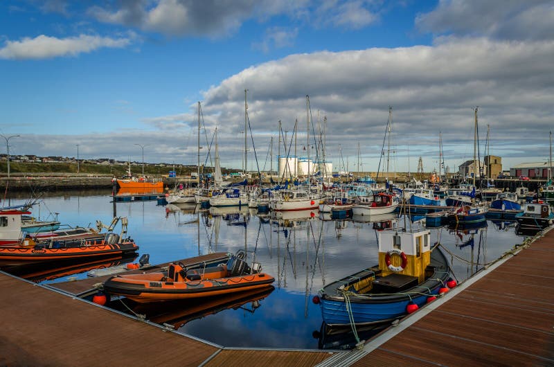 Hopeman Harbour in Extreme High Tide. Stock Photo - Image of hopeman ...