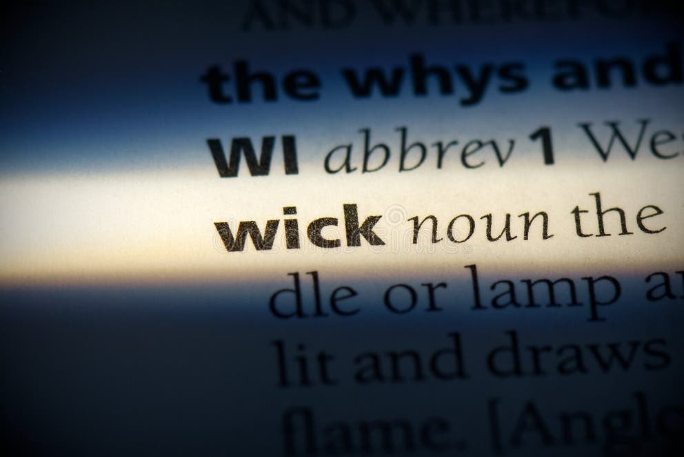 Wick stock image. Image of info, word, dictionary, book - 161575935