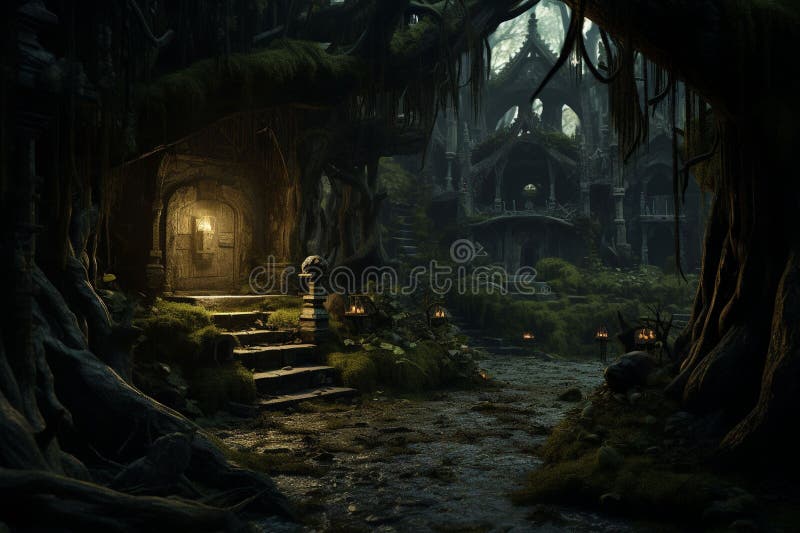 Wicked Witchs Lair a Wicked Witchs Lair Hidden Stock Illustration ...